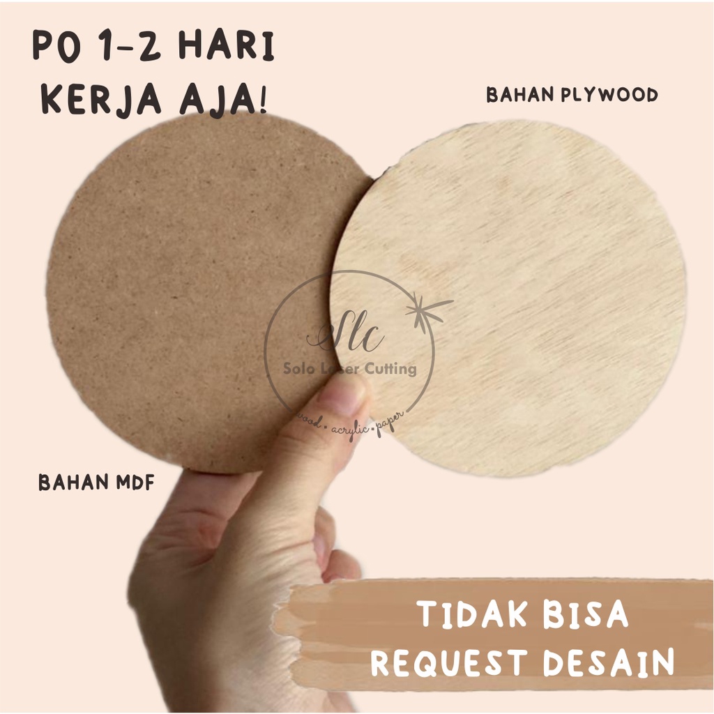 Jual LINGKARAN BULATAN POLOS Dekorasi Mahar Bahan Plywood dan MDF ...