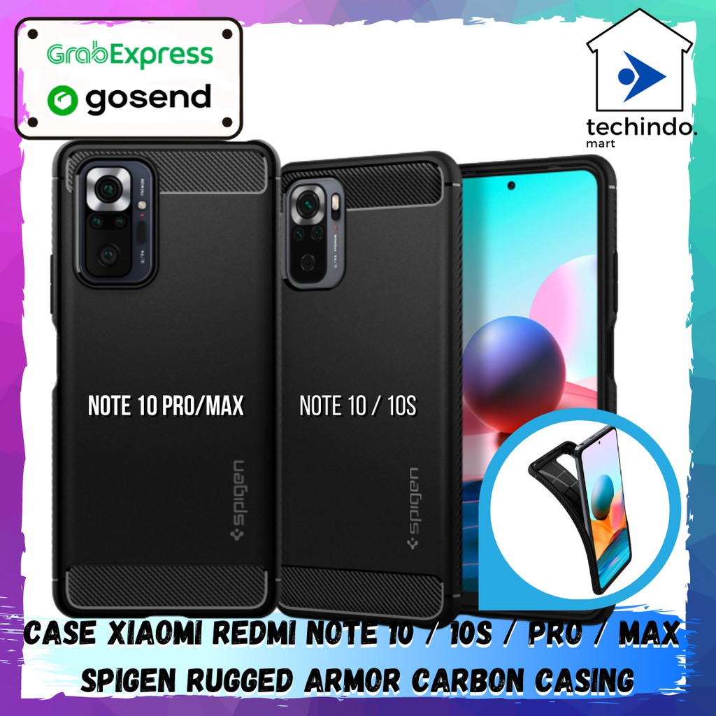 Jual Case Xiaomi Redmi Note 10 / 10s / Pro / Max Spigen Rugged Armor ...