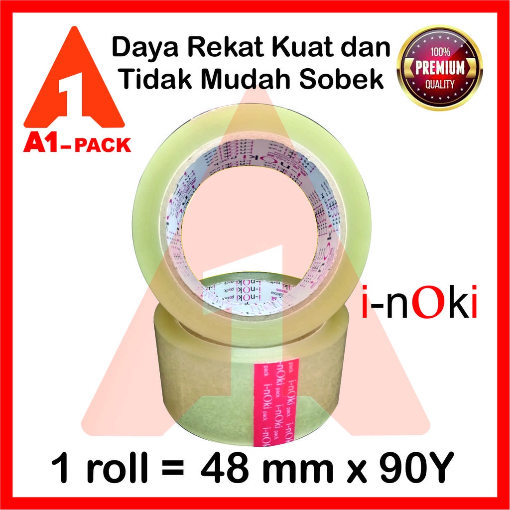 Jual LAKBAN BENING INOKI 48MM X 90YARD PREMIUM MURAH | Shopee Indonesia