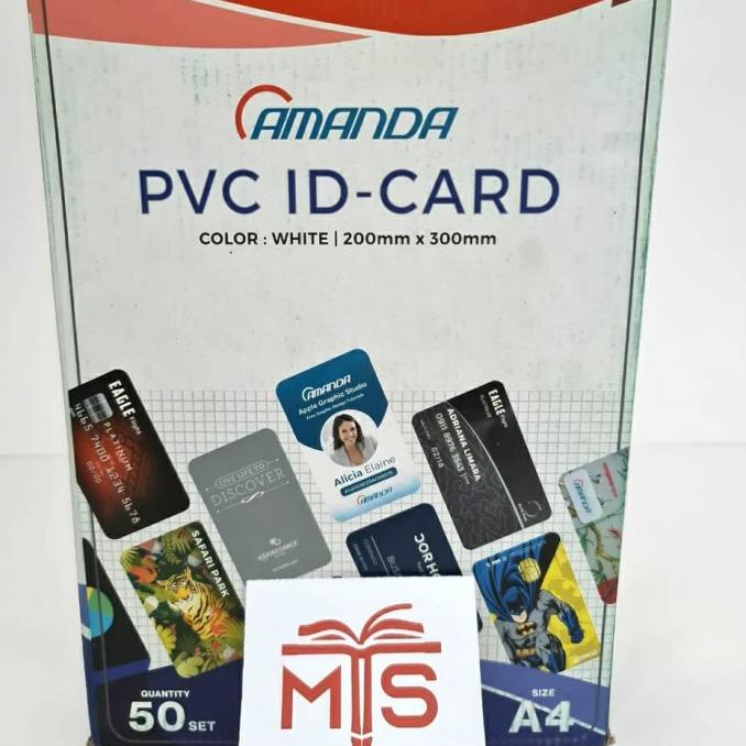 Jual Kertas PVC Bahan ID CARD AMANDA / 50 Sheet | Shopee Indonesia