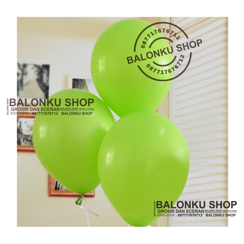 Jual Balon Latex Doff / Balon Doff Hijau Muda / Balon Doff | Shopee ...