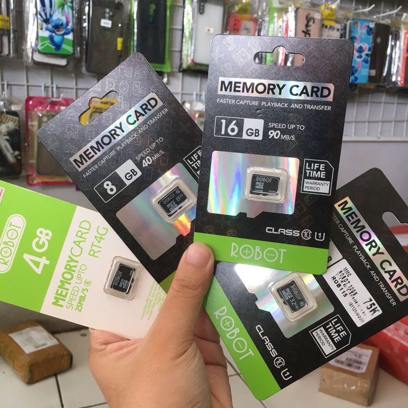 Jual ROBOT memory card / MMC 4gb 8gb 16gb 32gb ORIGINAL 100% TF WITH ...