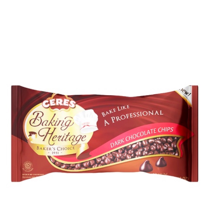 Jual Ceres Baking Heritage Dark Chocolate Chips 250 gr | Shopee Indonesia