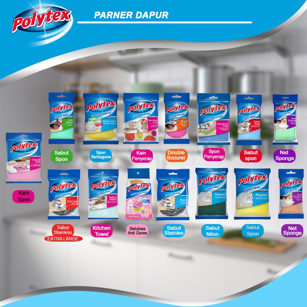Jual ZAHIRA MART POLYTEX SPON / SPON CUCI PIRING / SPONGE / SPON ...