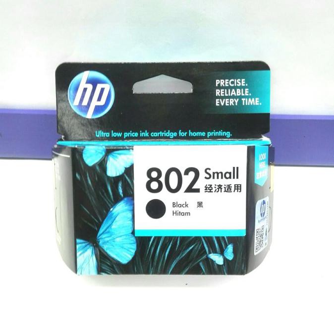 Jual TINTA PRINTER ORIGINAL HP 802 black | Shopee Indonesia