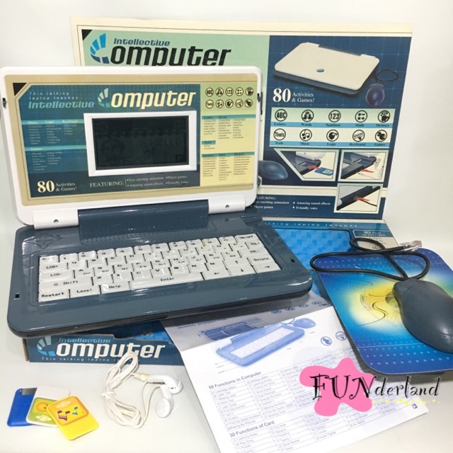 Jual Intellective Computer 80 Activities & Games +memory cards+headset ...