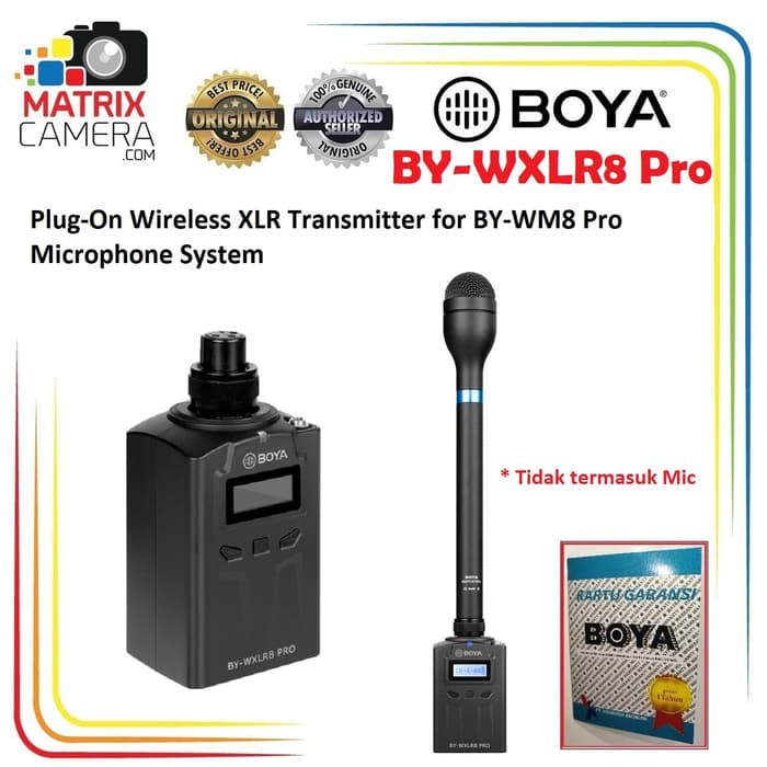 Jual BOYA BY-WXLR8 Pro Wireless XLR Transmitter for BY-WM8 Pro Mic System | Shopee Indonesia