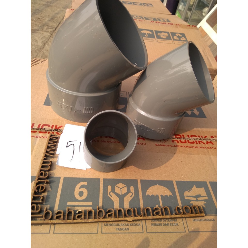 Jual Elbow socket spigot 45 derajat 4 inch sambungan unik spesial ...