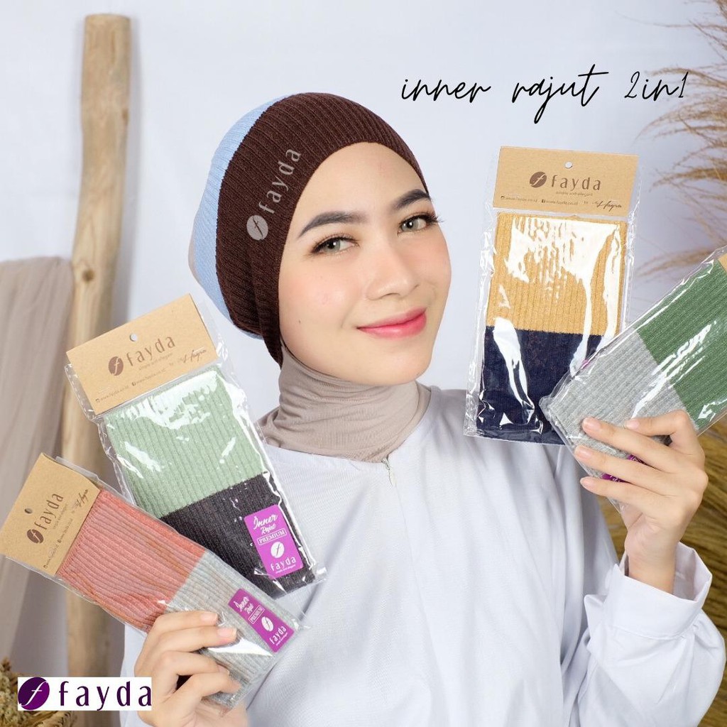 Jual Ciput Premium Inner Rajut Hijab 2in1 by Fayda Anti Gatal anti ...
