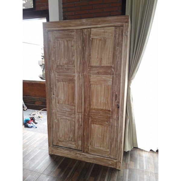 Jual almari minimalis jati solid | Shopee Indonesia