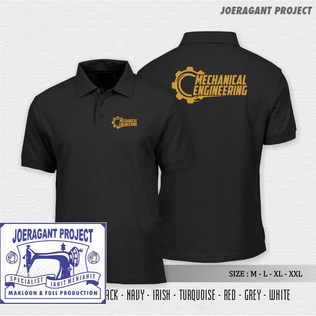 Jual polo shirt mechanical engineering / baju kerah tehnik mesin ...