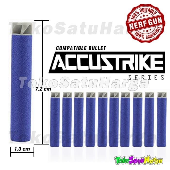 Jual Cc1V10B Nerf N-Strike Accustrike Dart Peluru Soft Bullet Refill ...