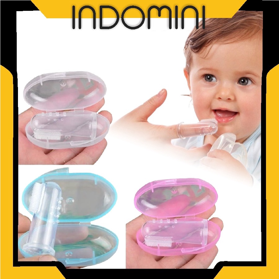 Jual INDOMINI R330 Sikat gigi Bayi Finger Tooth Brush Pembersih mulut ...
