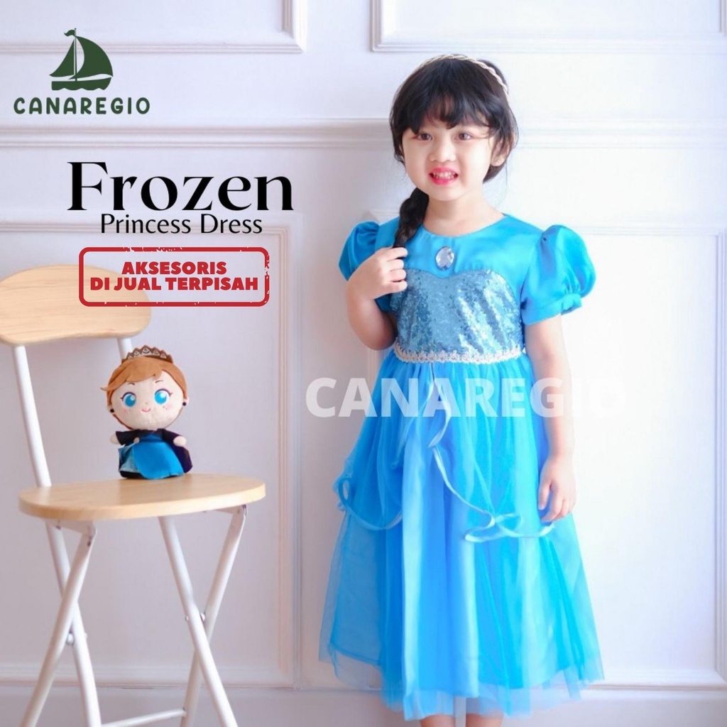 Jual GAUN PRINCESS FROZEN | BAJU ANAK PRINCESS PEREMPUAN | GAUN ANAK ...