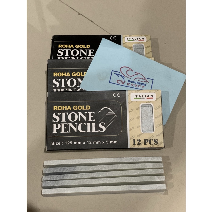 Jual ROHA GOLD STONE PENCILS / KAPUR BESI 1 PACK ISI 12 | Shopee Indonesia