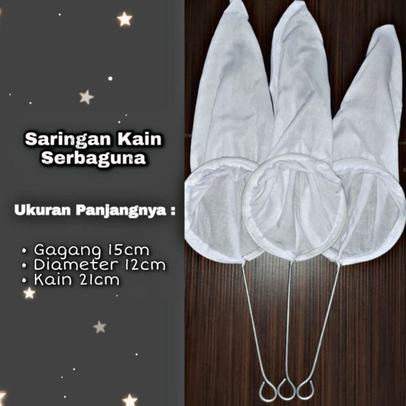 Jual Saringan Teh Kain | Penyaring Kopi Thai Tea Minuman | Shopee Indonesia