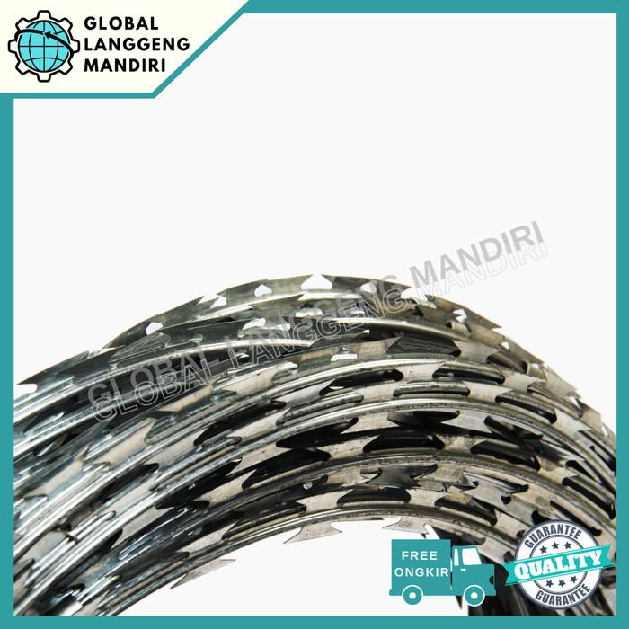 Jual Kawat Duri Silet / Razor Wire Bto 30 / Kawat Duri Silet Galvanis ...