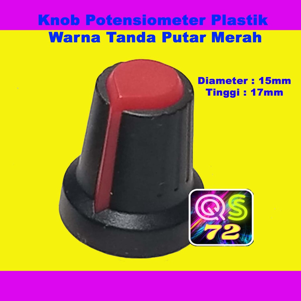 Jual Knob Potensiometer Plastik Warna Tanda Putar Merah | Shopee Indonesia