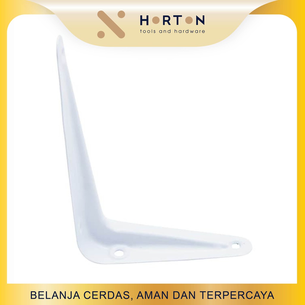 Jual PER SET Siku Rak Putih / Besi Siku L /Siku Penyangga Shelf Bracket ...