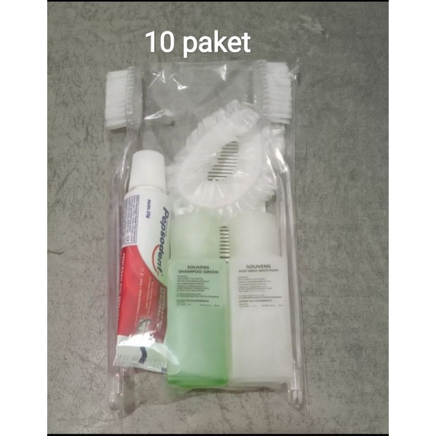 Jual paket amenities hotel pepsodent/formula 10 pcs (opp: 2krist ...