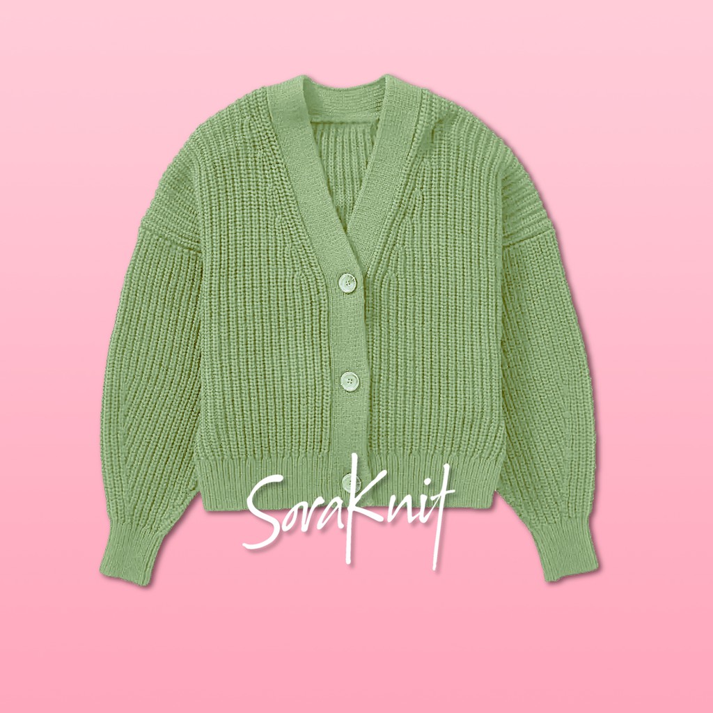 Jual Cardigan Sweater Rajut Kancing Wanita Kardigan Basic Outwear ...
