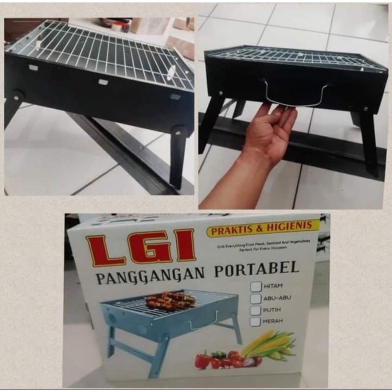 Jual BBQ GRILL PANGGANGAN PORTABLE MULTI SQUARE GRILLER BAKARAN AYAM ...