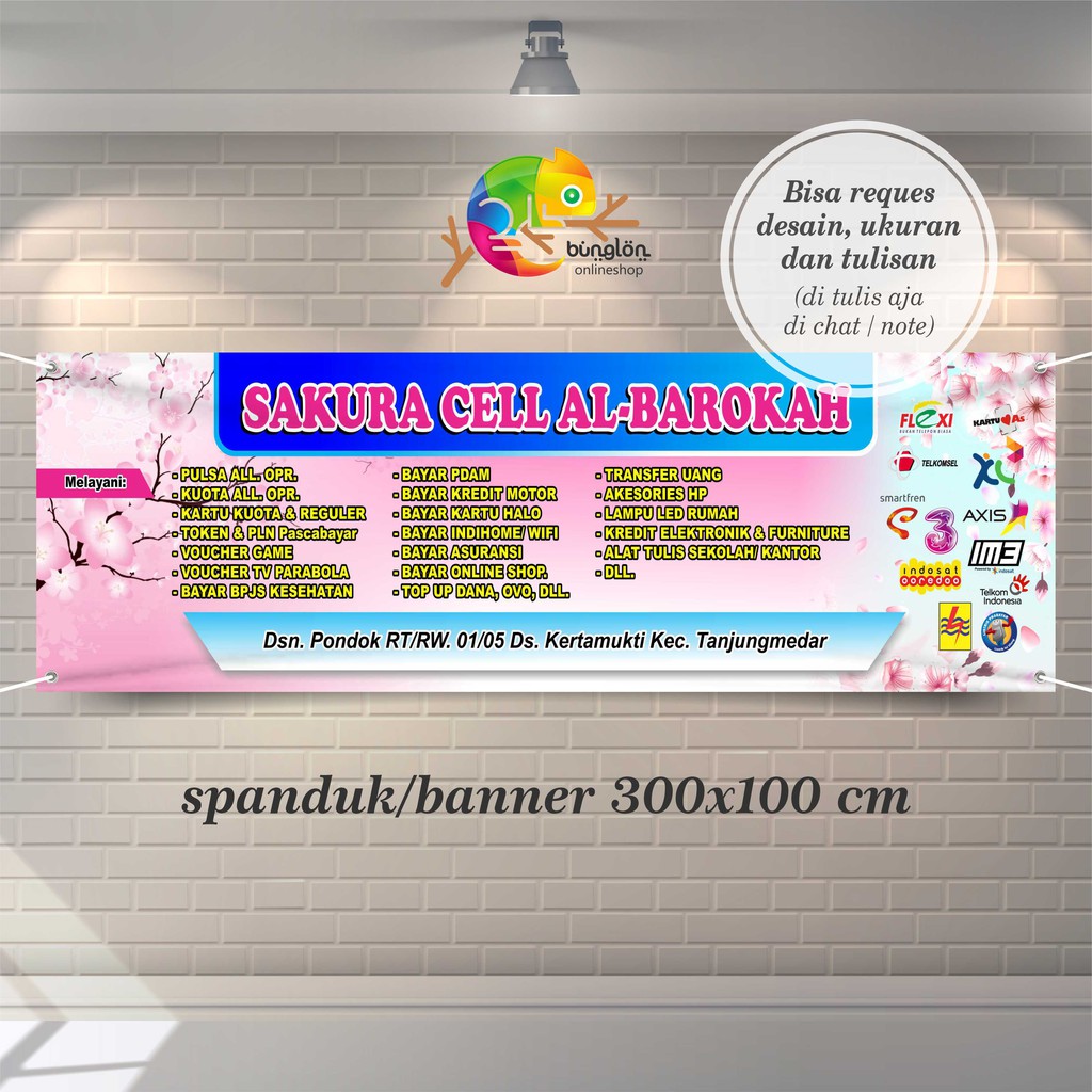 Jual Spanduk, Banner Usaha Konter & Toko Celluler | Shopee Indonesia