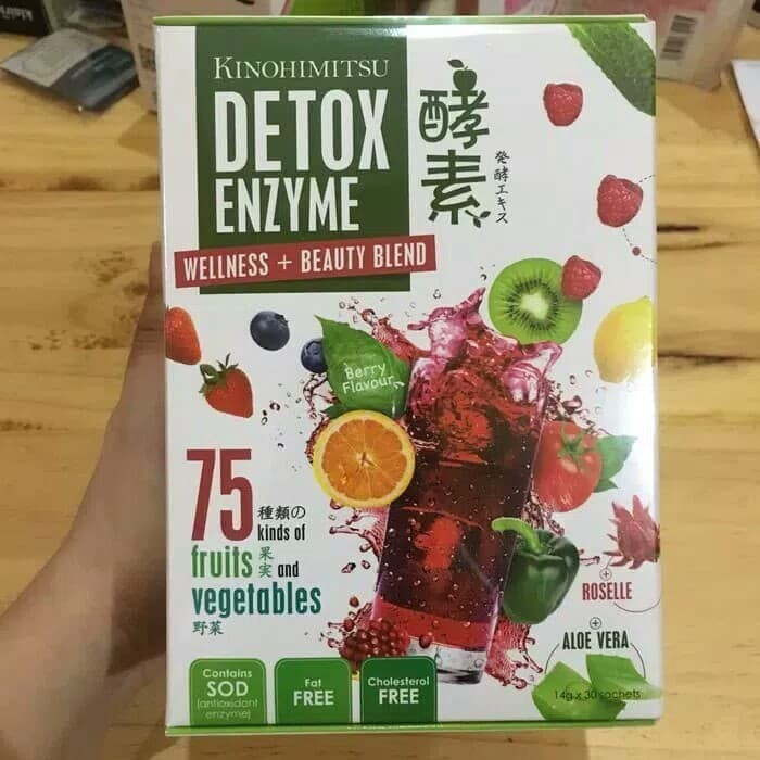 Jual KINOHIMITSU DETOX ENZYME 30 SACHET PHYTOX 14 SACHET | Shopee Indonesia