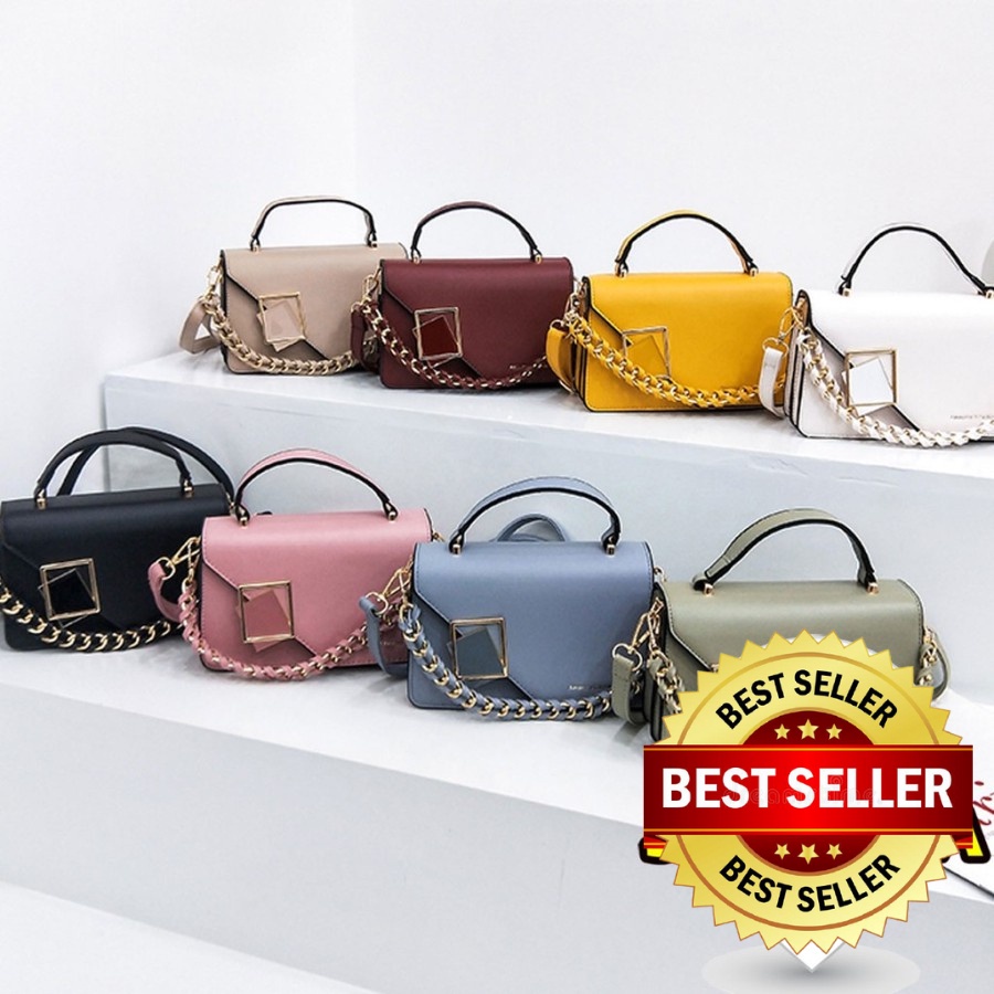 Jual Tas Selempang Slempang Sling Bag Premium Wanita - Tas Kondangan Pesta Rantai Bahu Elegan ...