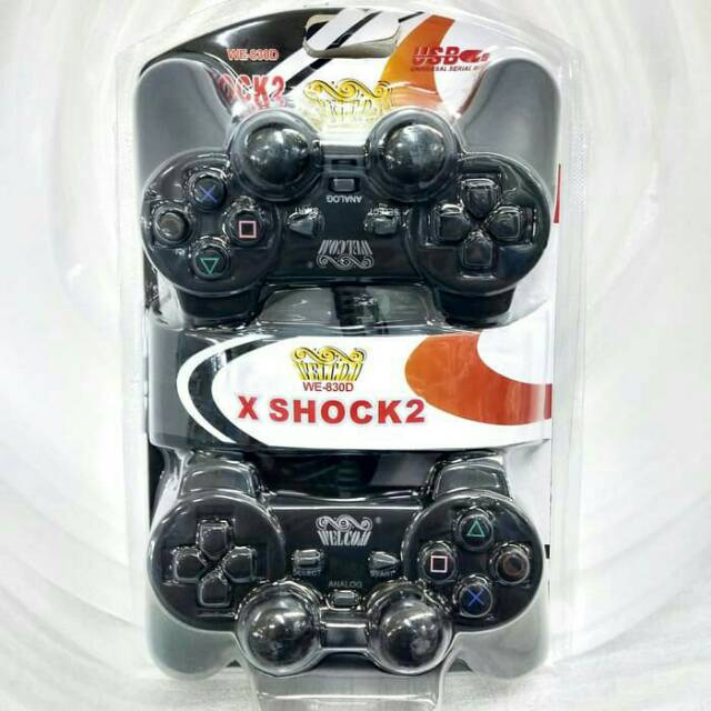 Jual Mel-v Usb gamepad joystick double black getar | Shopee Indonesia