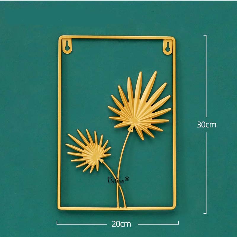 Jual Wall Decor Metal Hiasan Dinding Daun Aesthetic Nordic Style ...