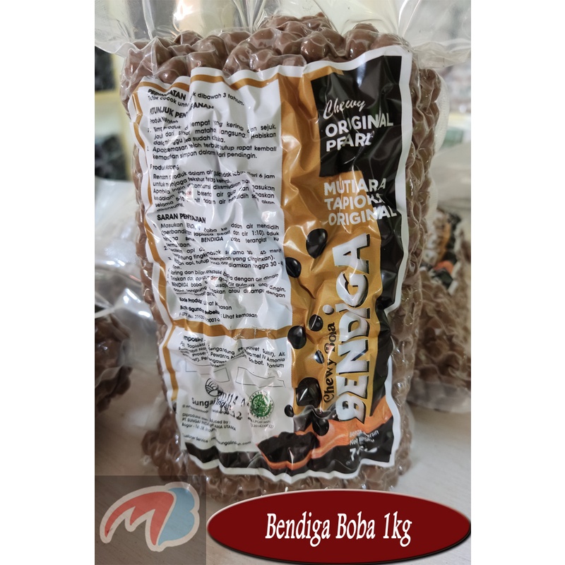 Jual Boba Bendiga 1kg / Boba Tapioka Pearl 1kg / Boba / Bubble / Bubble ...
