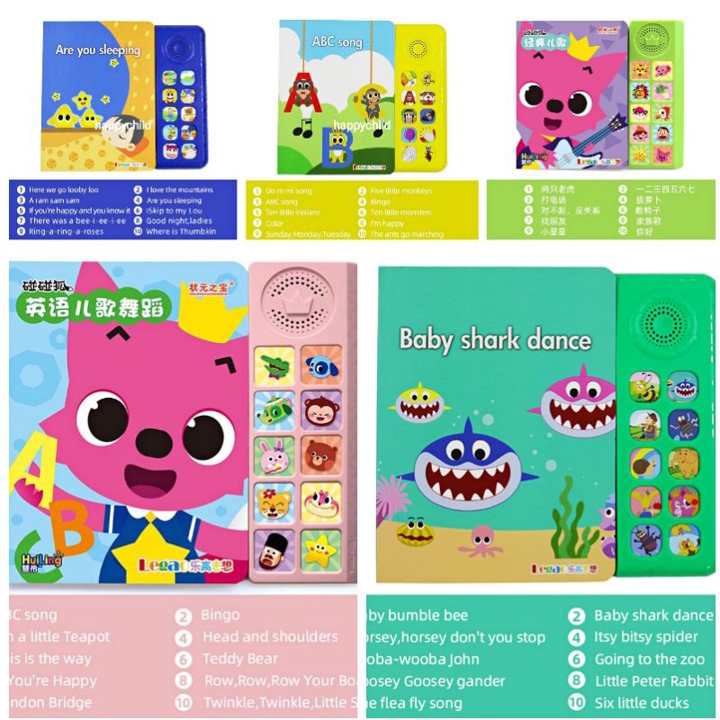 Jual ready Original pinkfong sound book audio buku/favourite songs baby ...