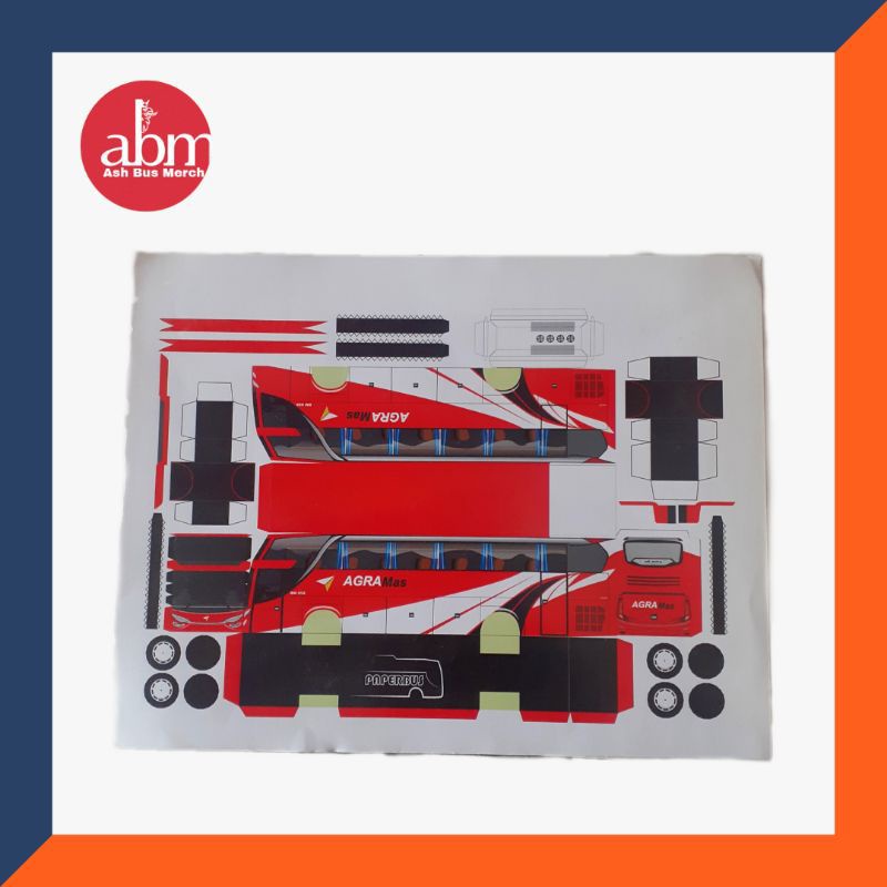 Jual pola paper bus miniatur bus Agra Mas shd | Shopee Indonesia