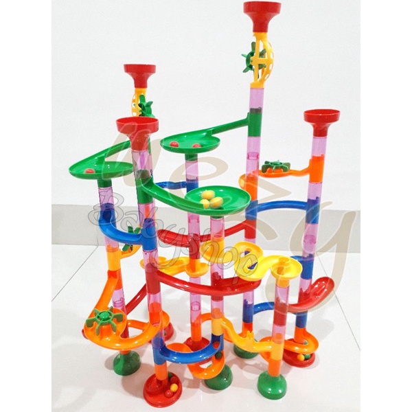 Jual Mainan edukasi marble run 105 pcs, Marble racing game, Mainan ...