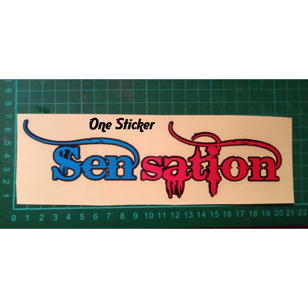 Jual Ready Stock Stiker Sensation Bus Cutting Sticker Reflektife Bus ...