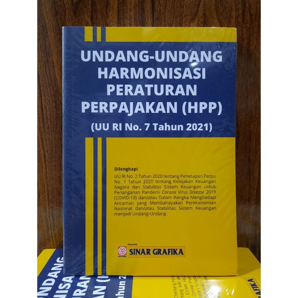 Jual BUKU UNDANG UNDANG HARMONISASI PERATURAN PERPAJAKAN / HPP UU RI NO ... Jual BUKU UNDANG UNDANG HARMONISASI PERATURAN PERPAJAKAN / HPP UU RI NO ...