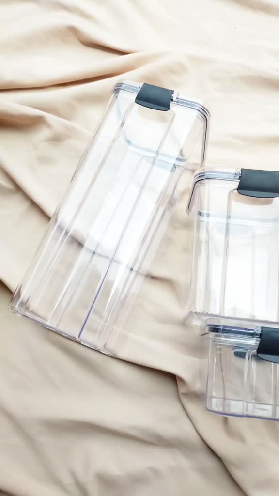 Jual Toples Plastik Kotak Bening Penyimpanan Makanan Snack Kedap Udara ...