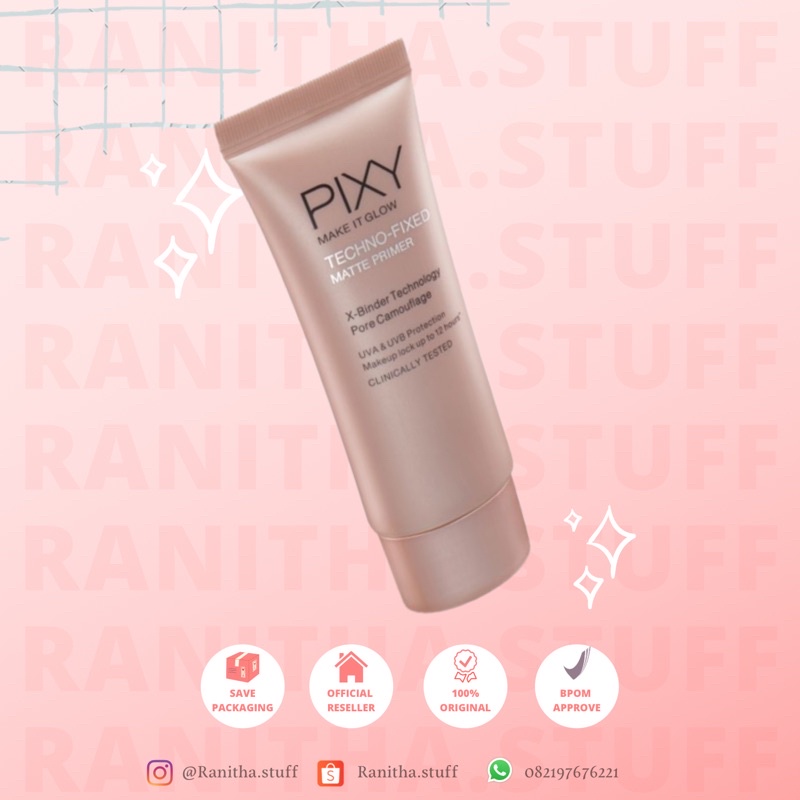 Jual Pixy Make It Glow Techno Fixed Matte Primer | Shopee Indonesia