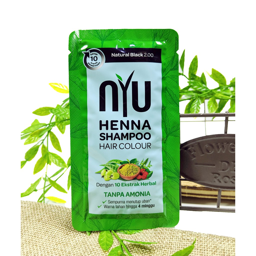 Jual NYU Henna Shampoo Hair Color / NYU Shampoo Uban / Shampoo Uban ...