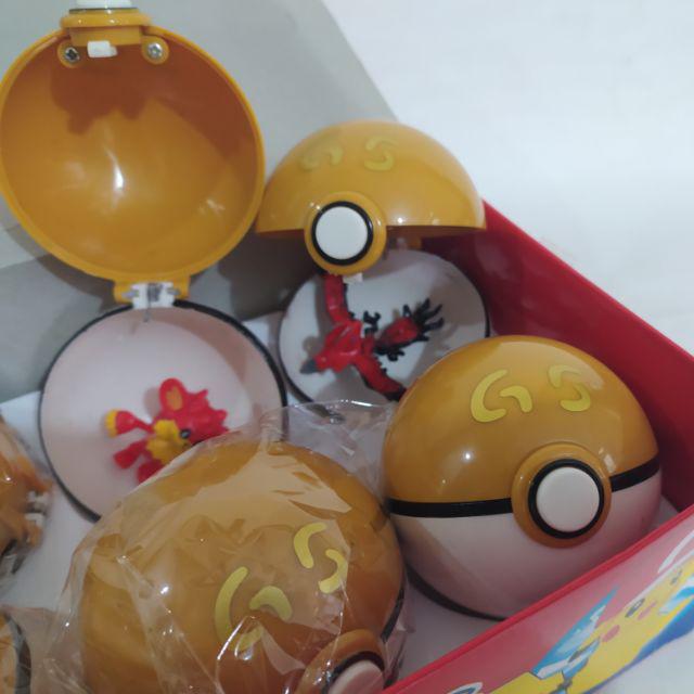 Jual Pokeball Bola Poke 7cm Pokemon pikachu isi 1 figure | Shopee Indonesia