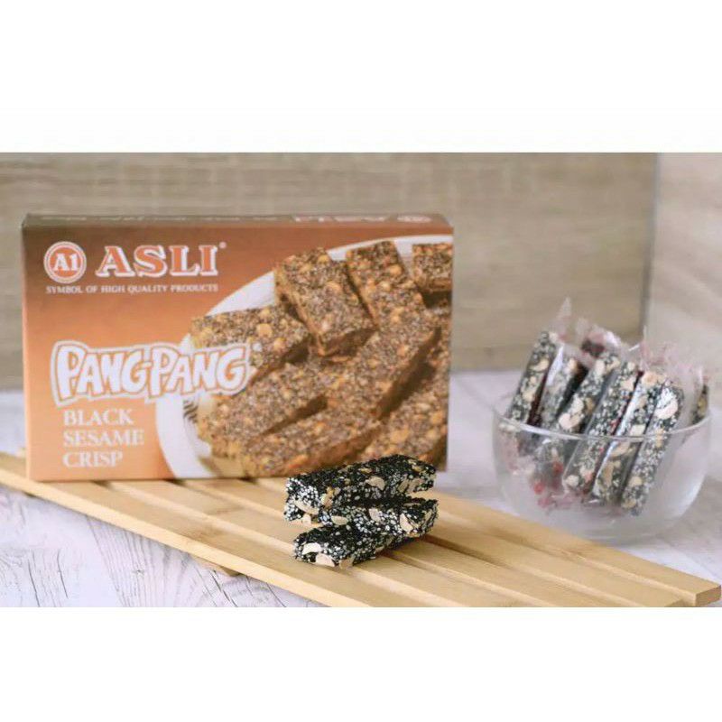 Jual AK AM ASLI A1 PANG PANG Black Sesame Crisp Khas Siantar | Shopee ...
