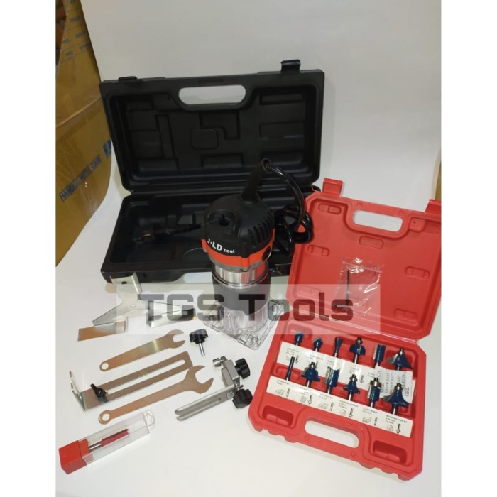 Jual Mesin Router Trimmer Profil Kayu SET LENGKAP MATA ROUTER 12pcs ...