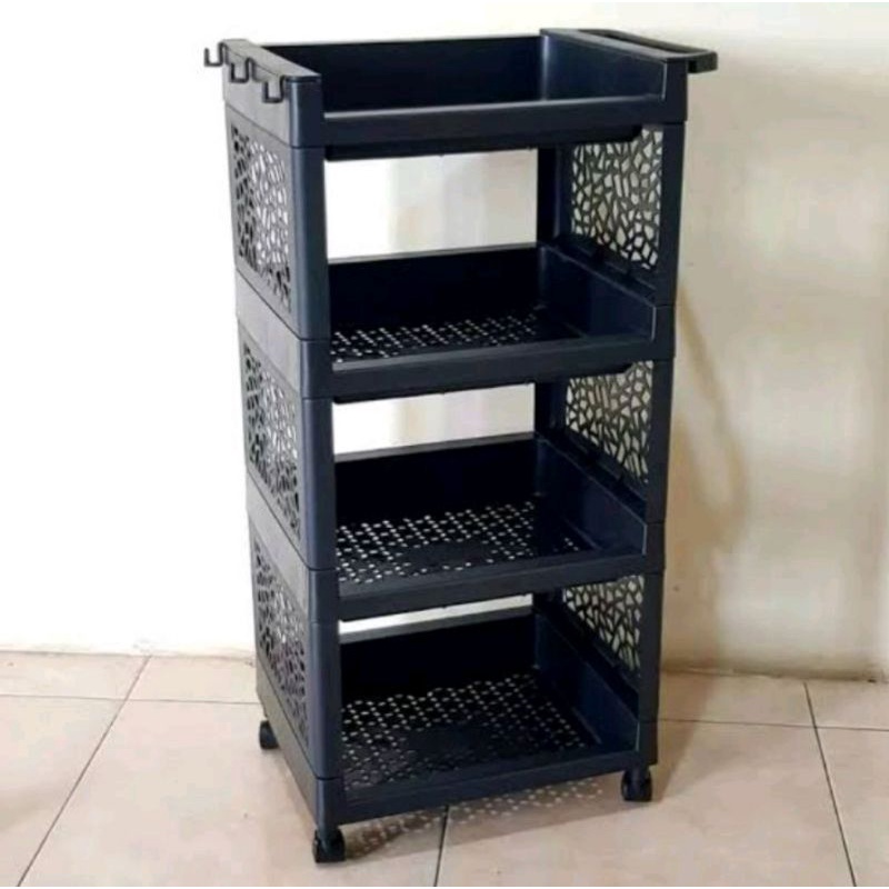 Jual Rak Yoyo 4 Susun | Rak Serbaguna Plastik 4 Susun | Shopee Indonesia