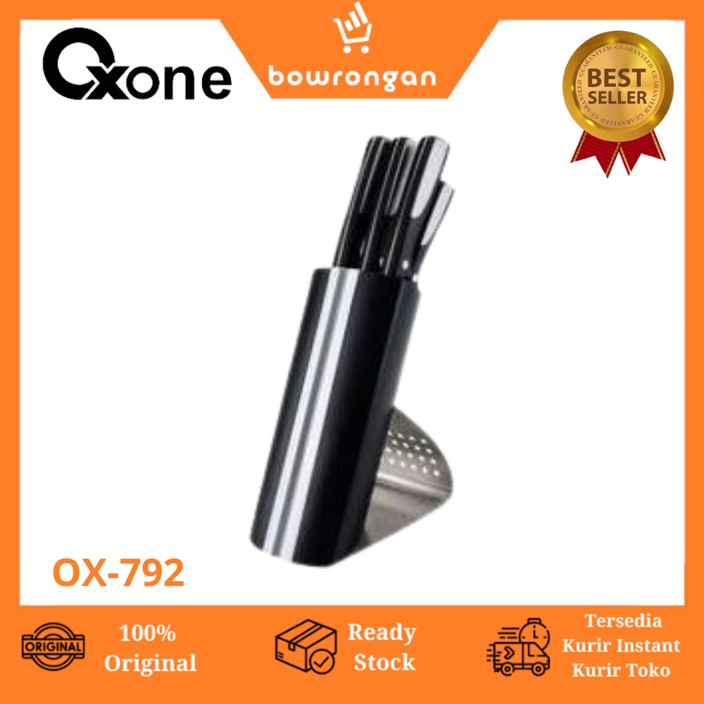 Jual Oxone Kitchen Knife Block Set 5in1 OX-972 | Shopee Indonesia