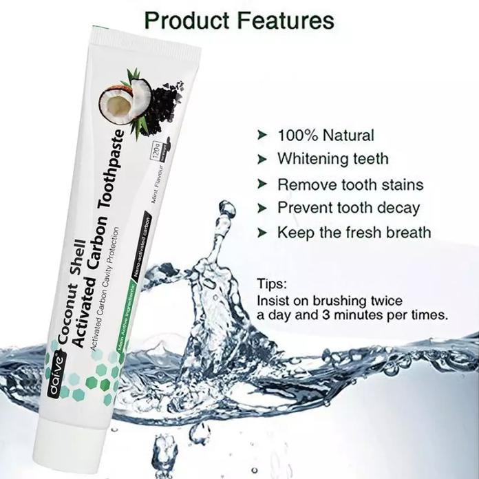 Jual Coconut Shell Activated Charcoal Teeth Whitening Toothpaste ...