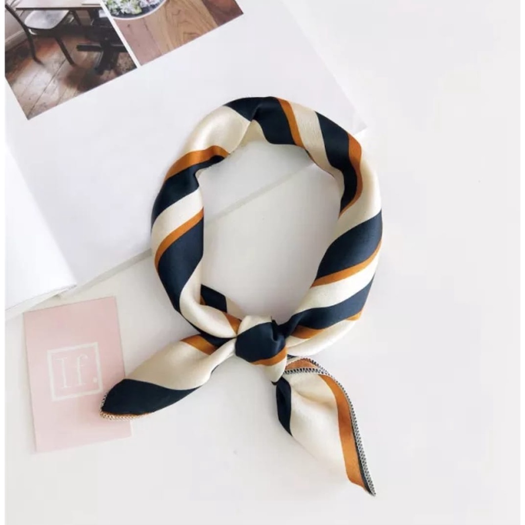 Jual Syal leher syal pramugari scraf sutra 50x50 syal kepala syal tas ...