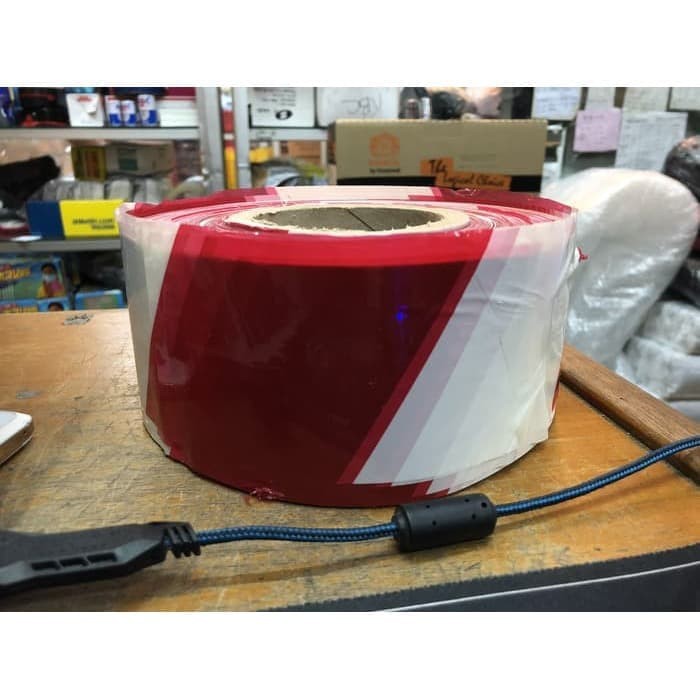 Jual Safety Garis Proyek Police Line Barricade Tape Ukuran 3" X 500 ...