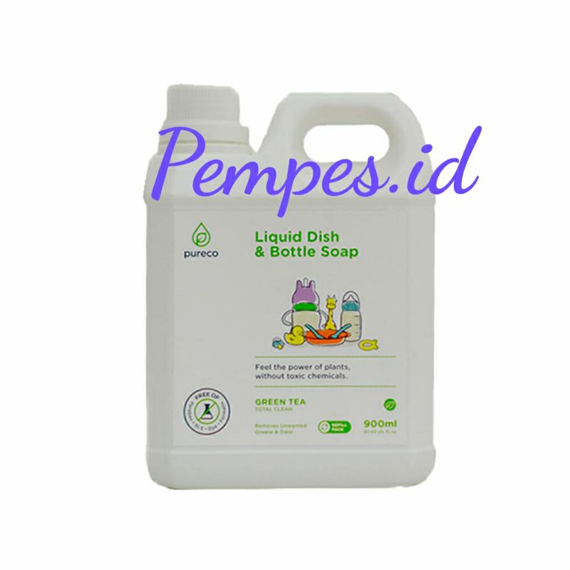 Jual Pureco Liquid Dish & Bottle Soap Pack 900ml / Pureco Sabun Cuci ...