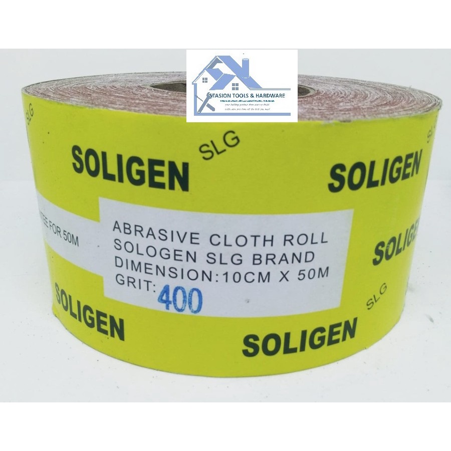 Jual Amplas Meteran Grit 400 SOLIGEN Roll Harga 1 Meter | Shopee Indonesia